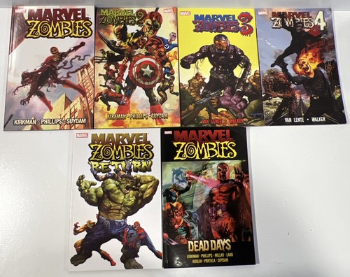 Marvel Zombies Lot Of 5 Trade Paperback TPB 1-4 Plus Zombies Return ...