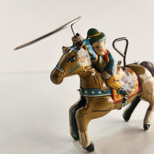 Alps Shoji Tin Toy Cowboy The King Of Rauncher W/BOX F/S FEDEX | eBay