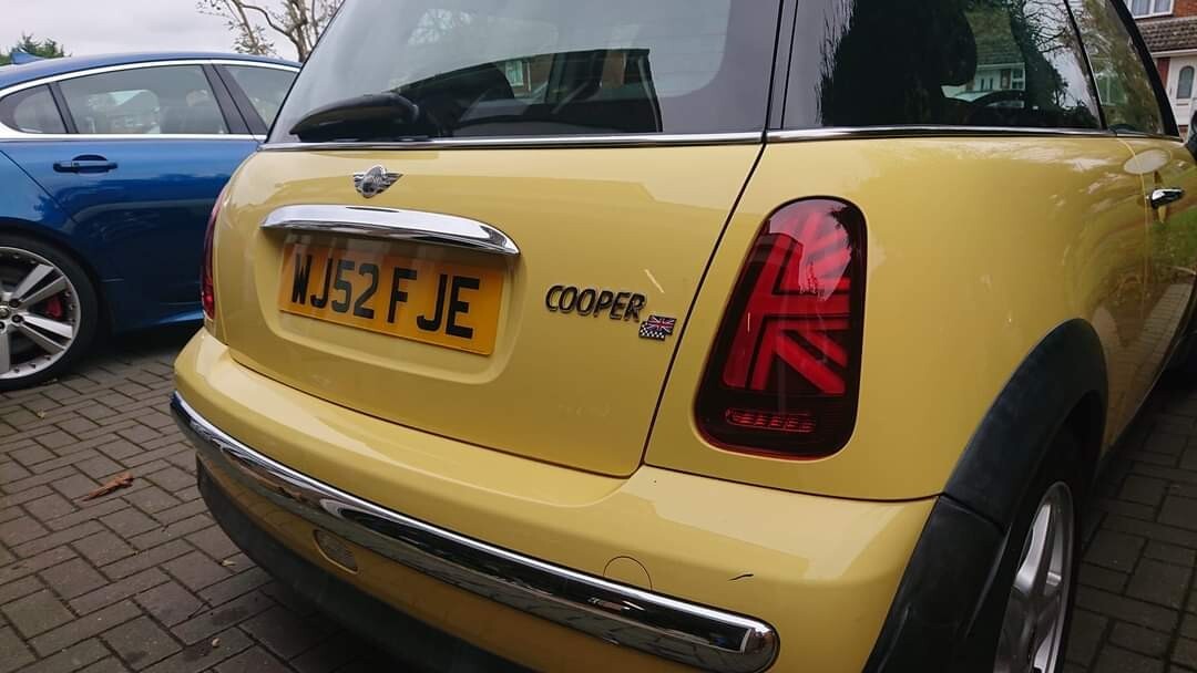 Mini Gen 1 RED LED Union Jack Rear tail Lights R50, R53 2001-04 Pre-LCI ...