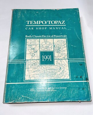 TEMPO TOPAZ 1991 FORD FACTORY DEALER SERVICE REPAIR MANUAL BOOK | eBay