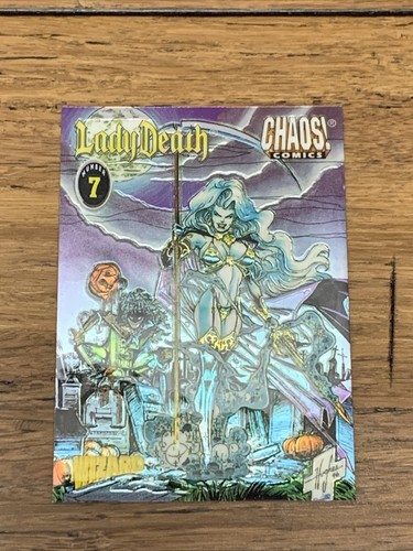 Lady Death Chromium Number 7 Wizard Promotional Card Chaos Comic 1996 ...