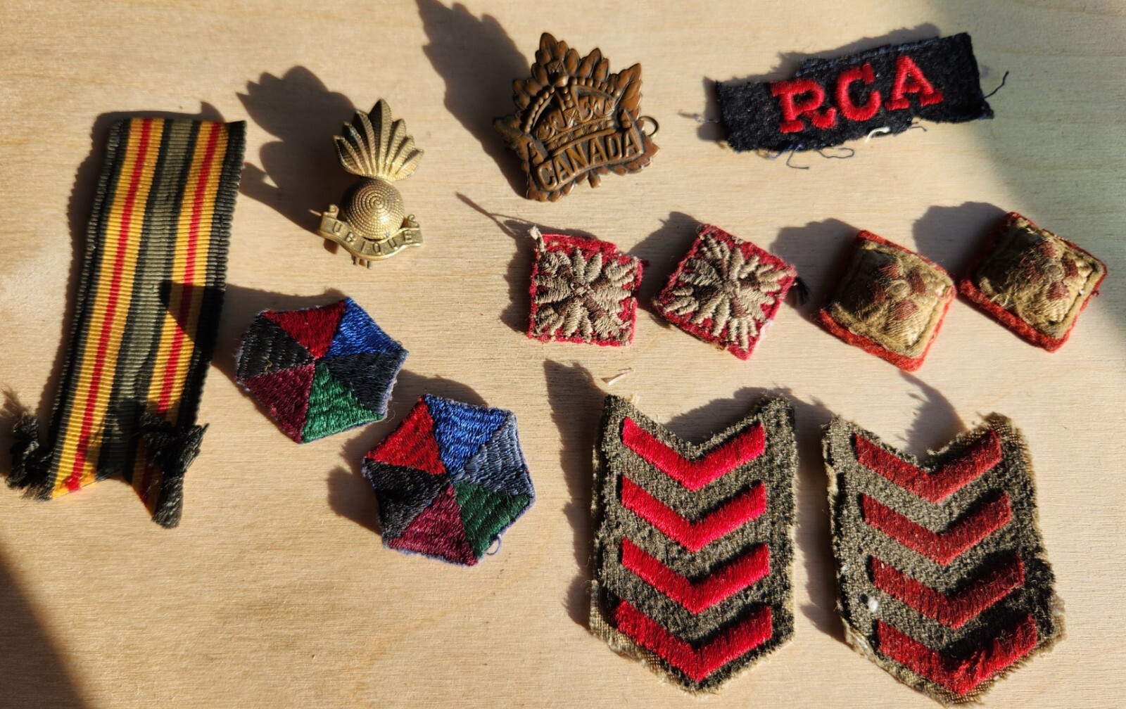 WW1 ROYAL CANADIAN ARTILLERY RCA BADGE PATCHES LOT Z3 | eBay