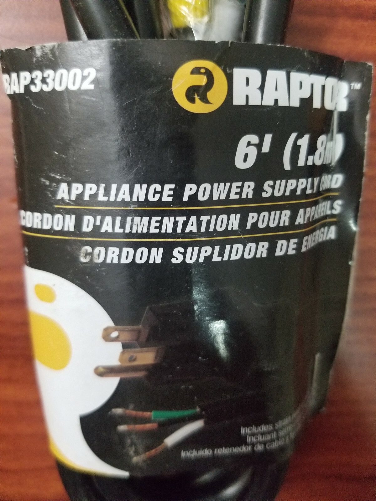 Intertek RAP33002, 6FT Power Appliance Round Cord Kit,Dishwasher ...