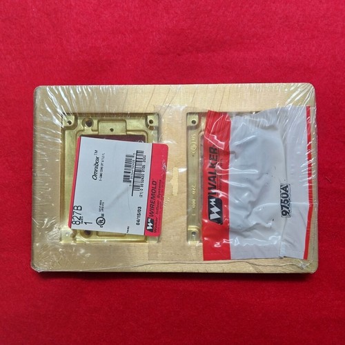 WIREMOLD 827B BRASS FLOOR BOX 2-GANG Carpet and Tile Flange (Made in U ...