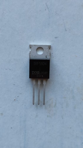 x2PCS IRF510 MOSFET N-Channel 100V 5.6A 43W 81pF 0.54 Ohm Mosfet IRF510 ...