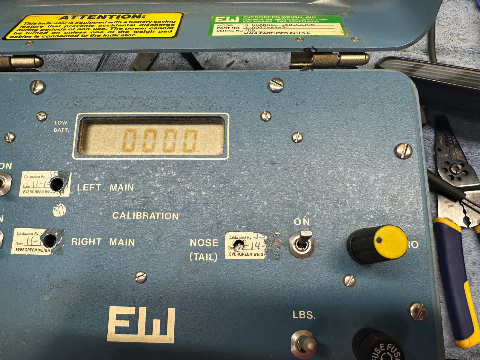 Evergreen scale Road Runner 3-0057-BA-3C Aircraft Weighing System W/3 ...