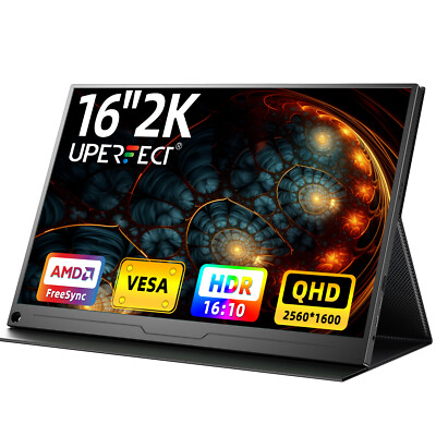 UPERFECT 16" 2K 2560x1600 Portable Monitor Gaming Monitor USB C Gaming ...