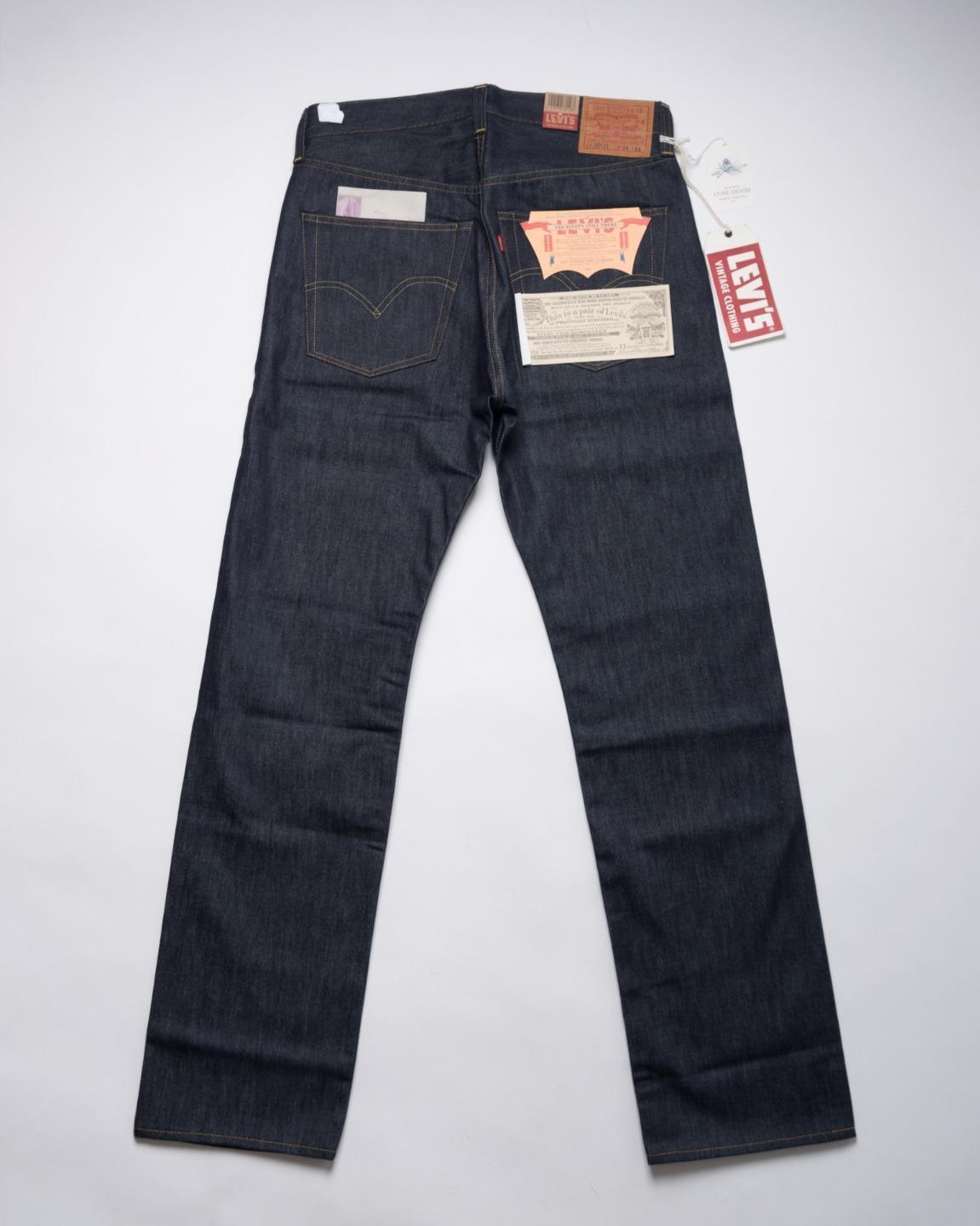 LVC Levi’s Vintage Clothing Big E 1955 501 XX Raw Selvedge Denim Jeans ...