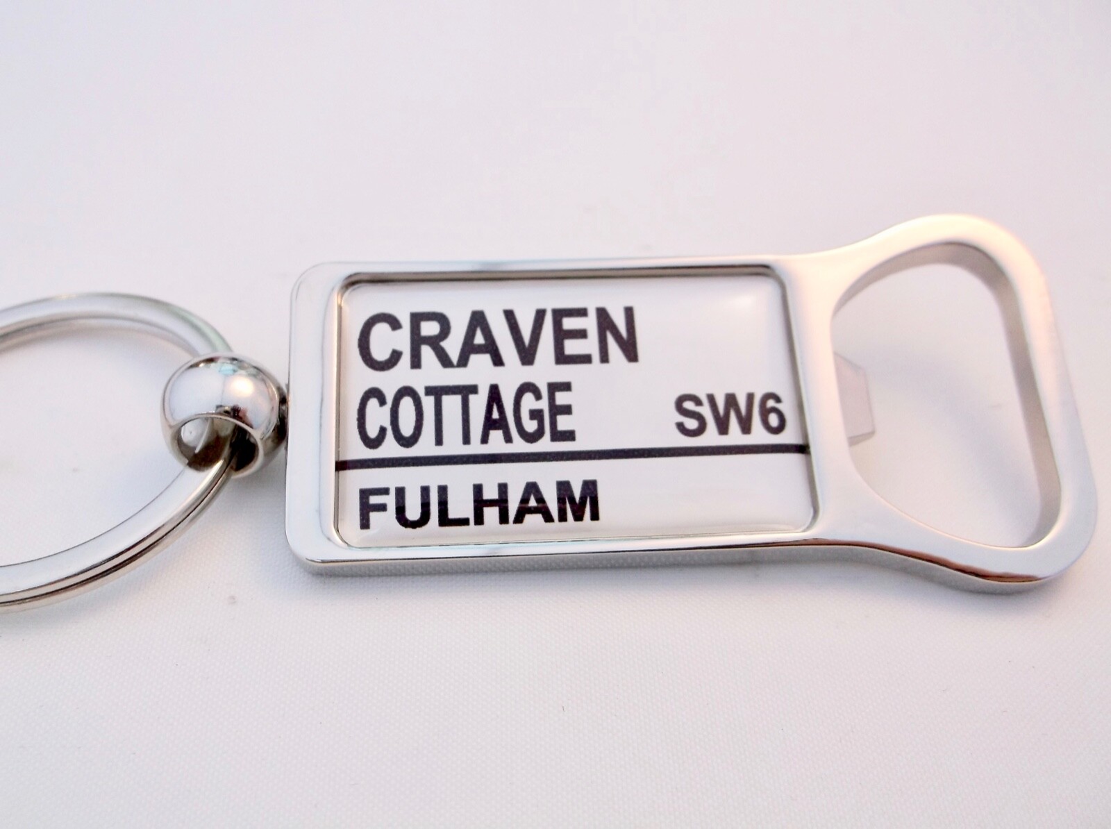 FULHAM STADIUM ROAD BADGE STREET SIGN BOTTLE OPENER KEYRING KEY FOB ...