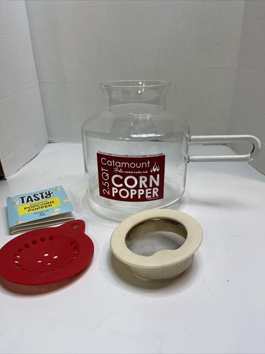 Catamount Flameware 2.5 Qt Corn popper Glass | eBay