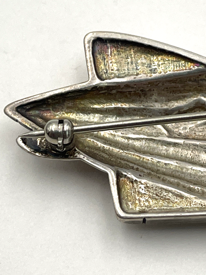 Vintage Jacob Sterling Silver Zeppelin Airship Brooch Pin 11g 925 | eBay
