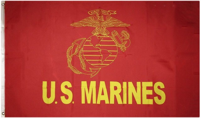 3x5 USMC Marines Marine Corps EGA Shadow Red and Yellow Flag 3'x5 ...