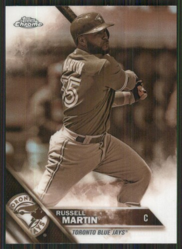 2016 Topps Chrome Sepia Refractors #135 Russell Martin Toronto Blue ...