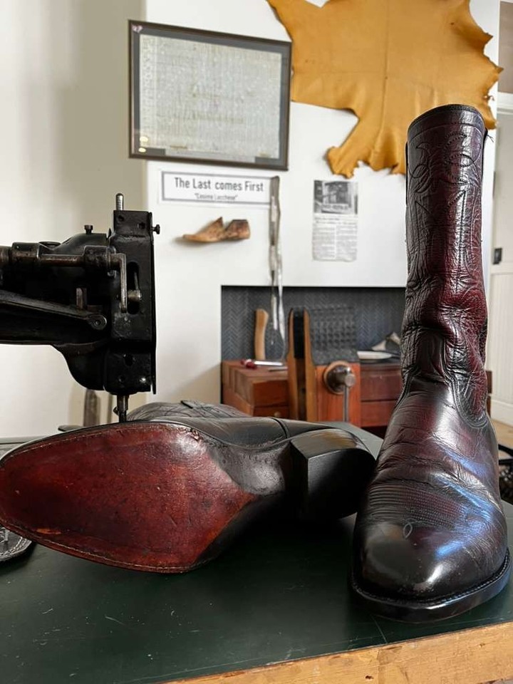 Lucchese boots restored by Roberto Herrera Bootmaker in san jose CA ...