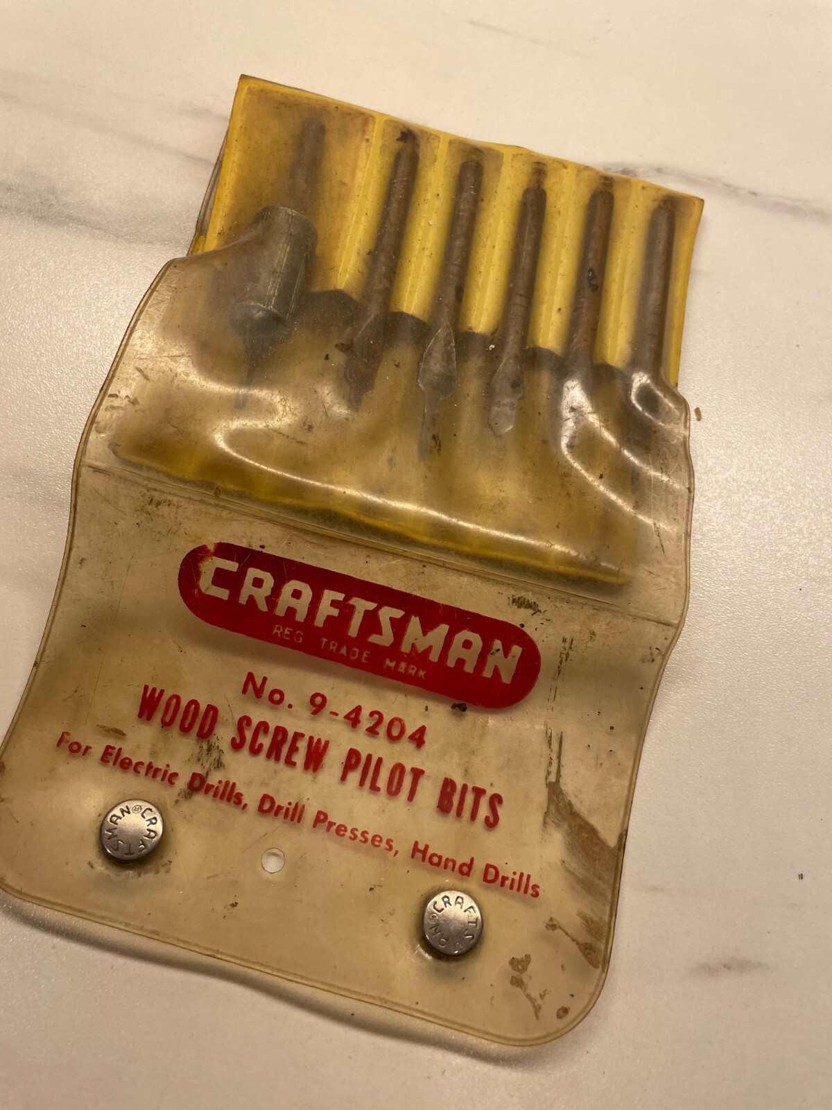 Craftsman Wood Screw Pilot Bits Set 9-4204 94204 Crown Logo Lot380 for ...