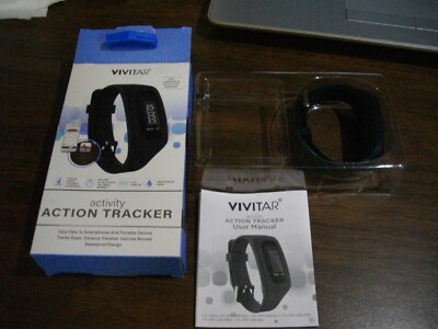 Vivitar Activity Action Fitness Tracker LCD Display Black For IOS ...