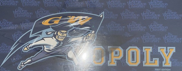 1 St Edition GW Opoly George Washington University Monopoly Game Late ...