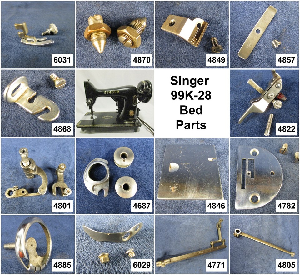 Singer Sewing Machine Model 99K - Choose Your Parts! Free Ship Over $30 ...