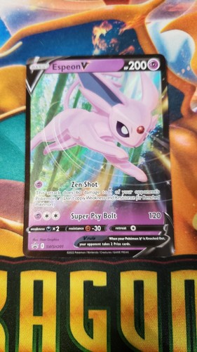 Espeon V SWSH201 - Black Star Promo - Ultra Rare holo Pokemon Card Near ...