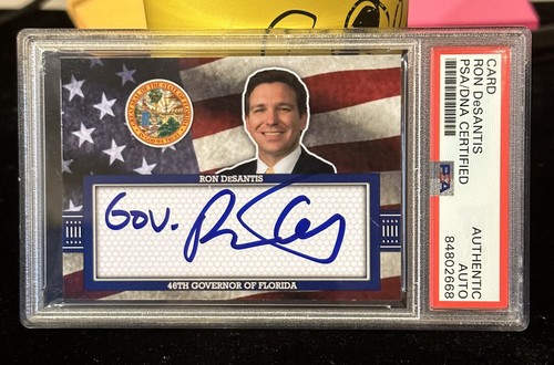 Ron DeSantis Signed Trading Card Governor Florida PSA/DNA AUTOGRAPH ...