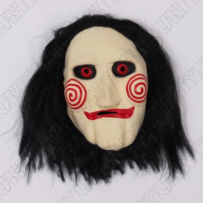 Jigsaw Billy Mask The Scary Puppet Clown Mask for Halloween Costume ...