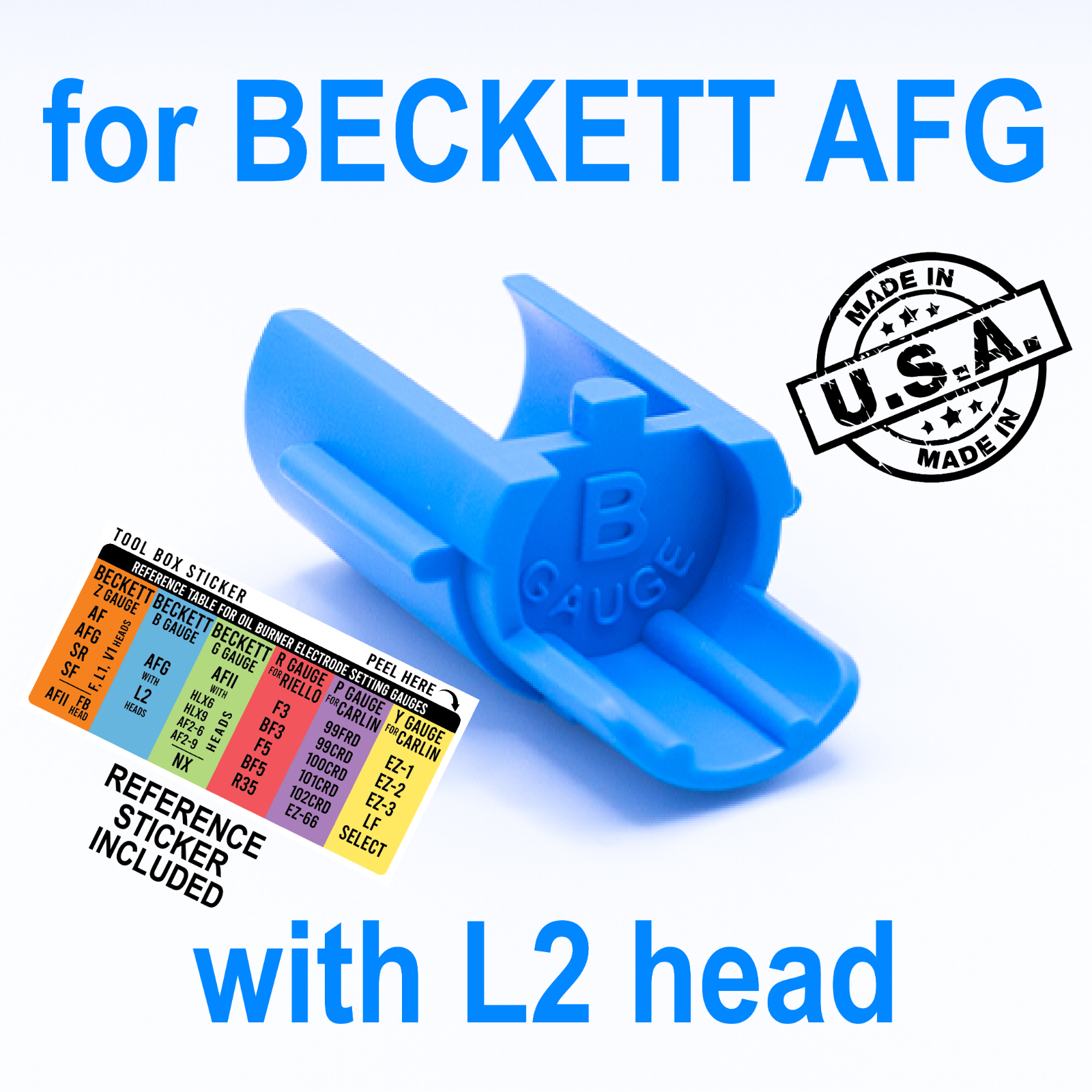 Blue B Electrode Setting Gauge for BECKETT oil burner with L2 combustion head z | eBay