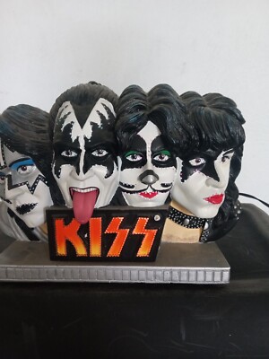KISS Collectible Fiber Optic Busts Light Lamp 2003 Simmons Stanley ...