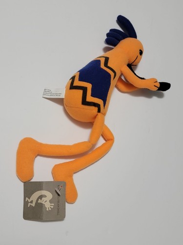 Kokopelli Orange Blue Magical Flute Player Bean Doll Plush Stuffed 1998 ...