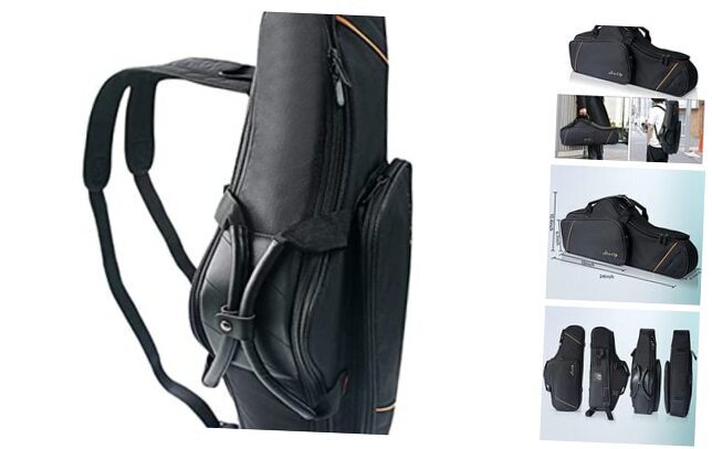 Alto Saxophone Case Sax Gig Bag, 2-in-1 Carrying Backpack Case with ...
