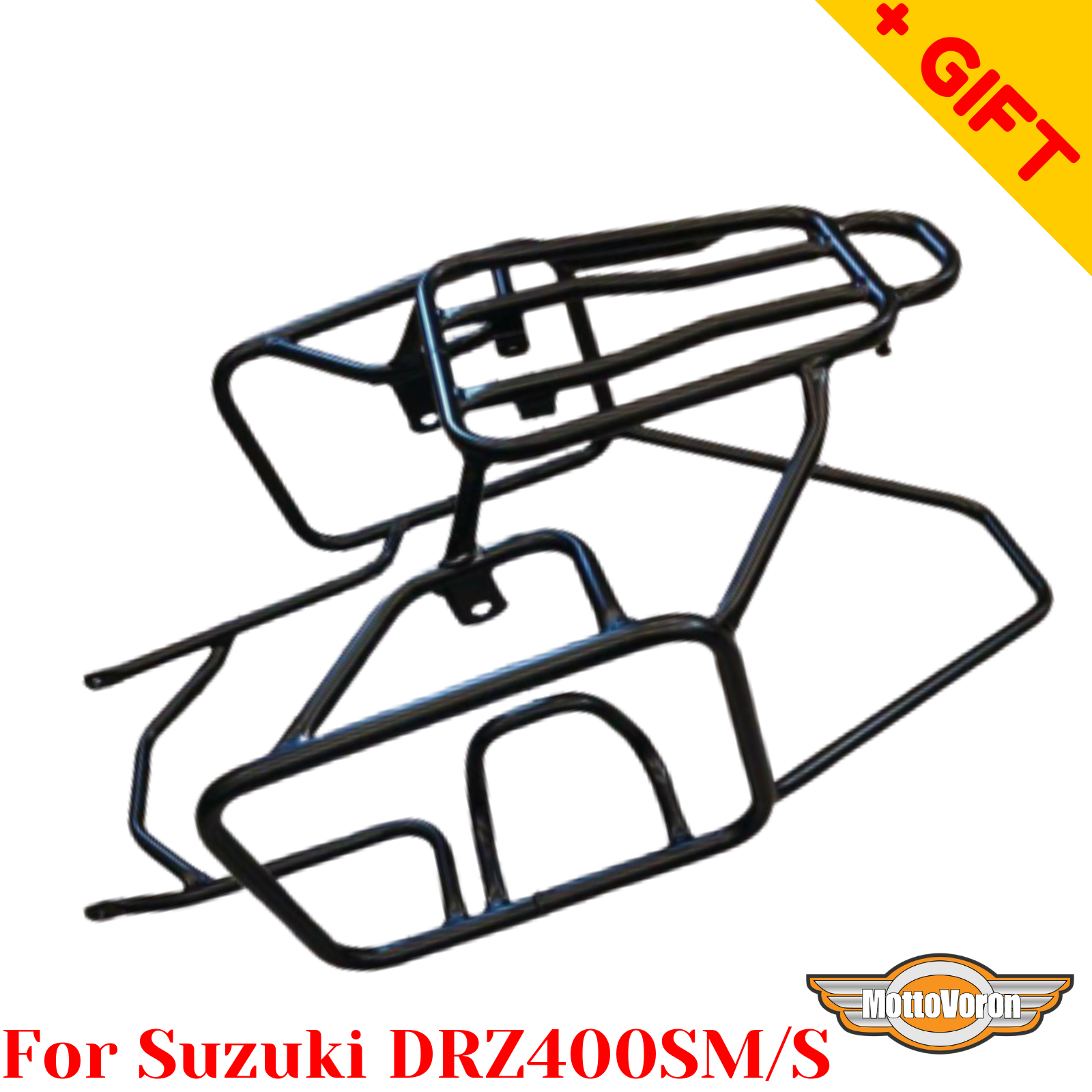For Suzuki DRZ 400 SM rack luggage system side carrier DRZ400S, Bonus ...