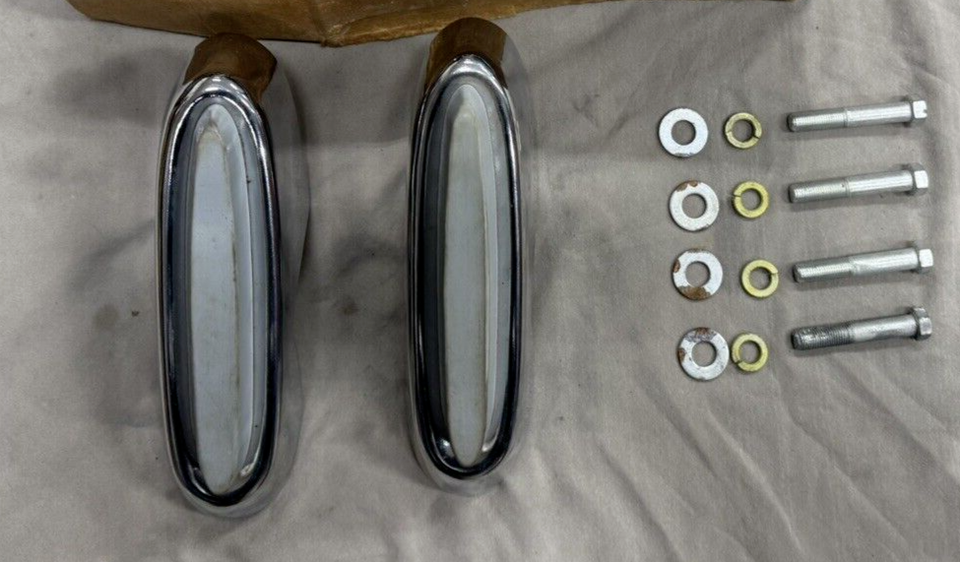 NOS! 1958 EDSEL REAR BUMPER GUARD KIT! FITS RANGER & PACER! HARDWARE ...