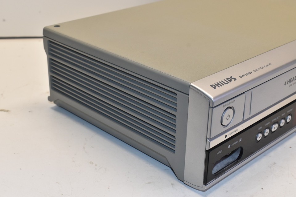 Philips VCR DVD/CD Combo Player VHS Recorder DVP3050V 4 Head Hi-Fi No ...