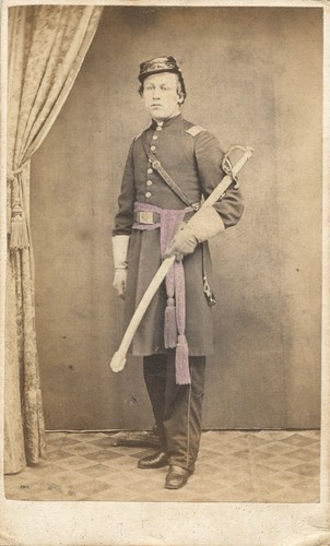 Civil War signed CDV Captain Theodore F. Singiser 20th Pennsylvania ...