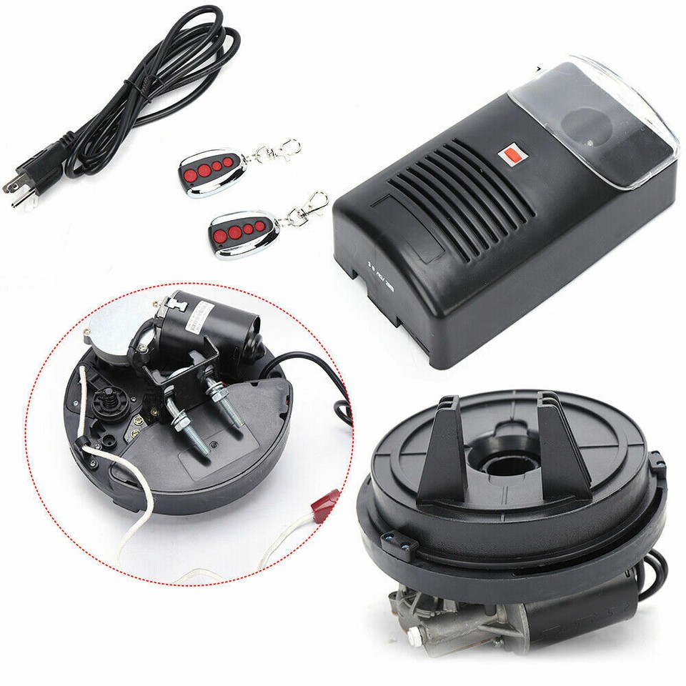 Automatic Garage Roll Up Roller Door Opener Motor + 2 Remotes Motor ...