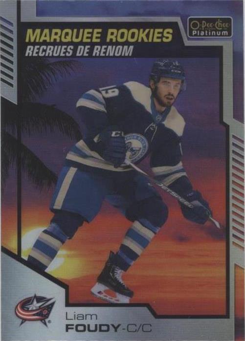 2020-21 O-Pee-Chee Platinum - Marquee Rookies Liam Foudy #158 Sunset ...