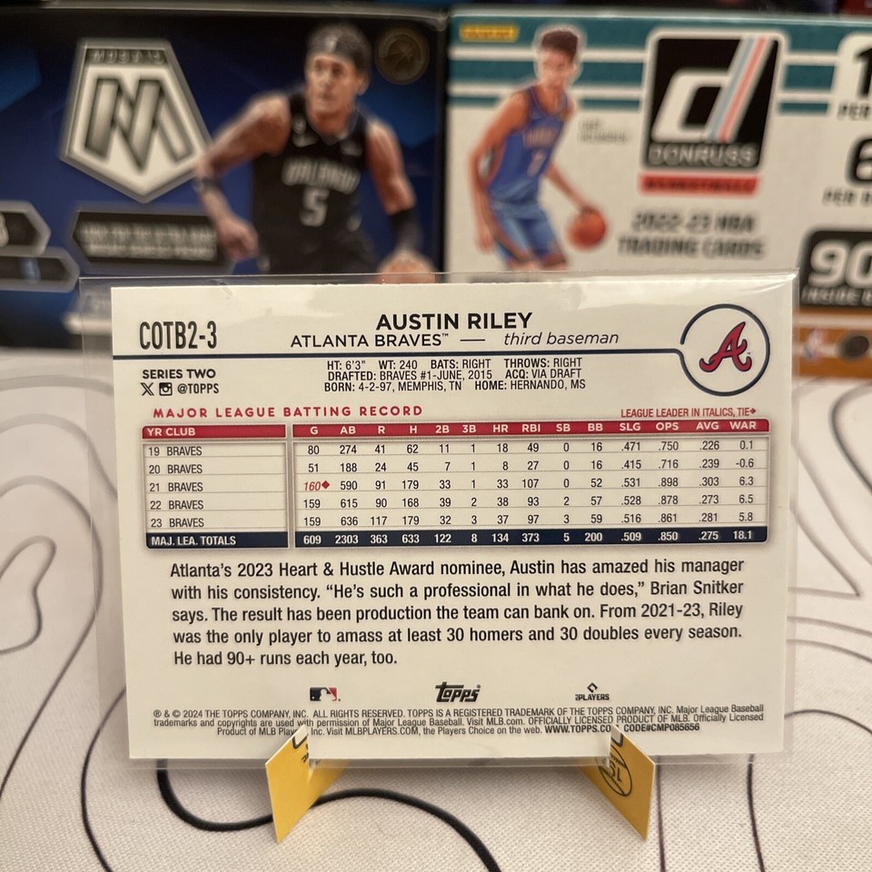 2024 Topps Series Super Box EXCLUSIVE Companion Card Austin Riley # ...