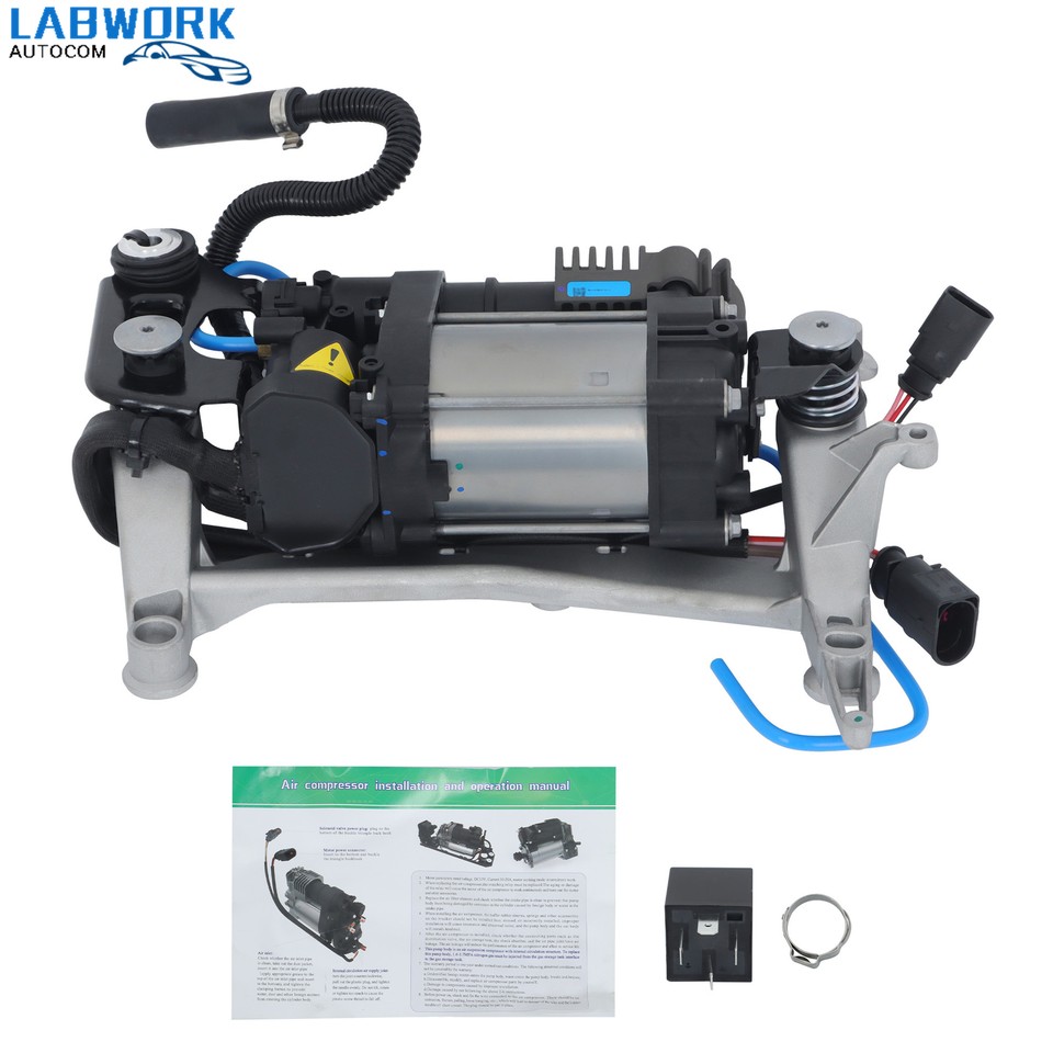 Air Suspension Compressor Pump Complete For Porsche Cayenne VW 2011 ...