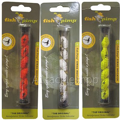 Fish Pimp Fly Fishing Trout Strike Buzzer Indicators Yellow , White or ...