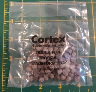 TimberTech Sandstorm Gray Plugs 1 Bag of 100 Cortex Replacement Decking ...