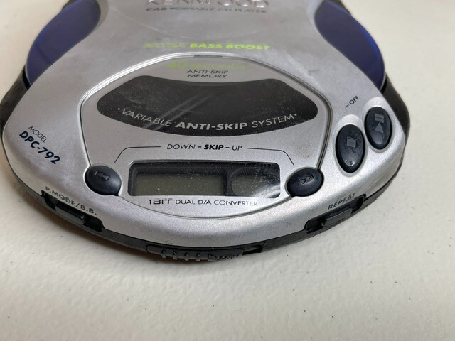 Vintage Kenwood DPC-792 CD Player Portable Walkman 1990s 2000s Blue ...
