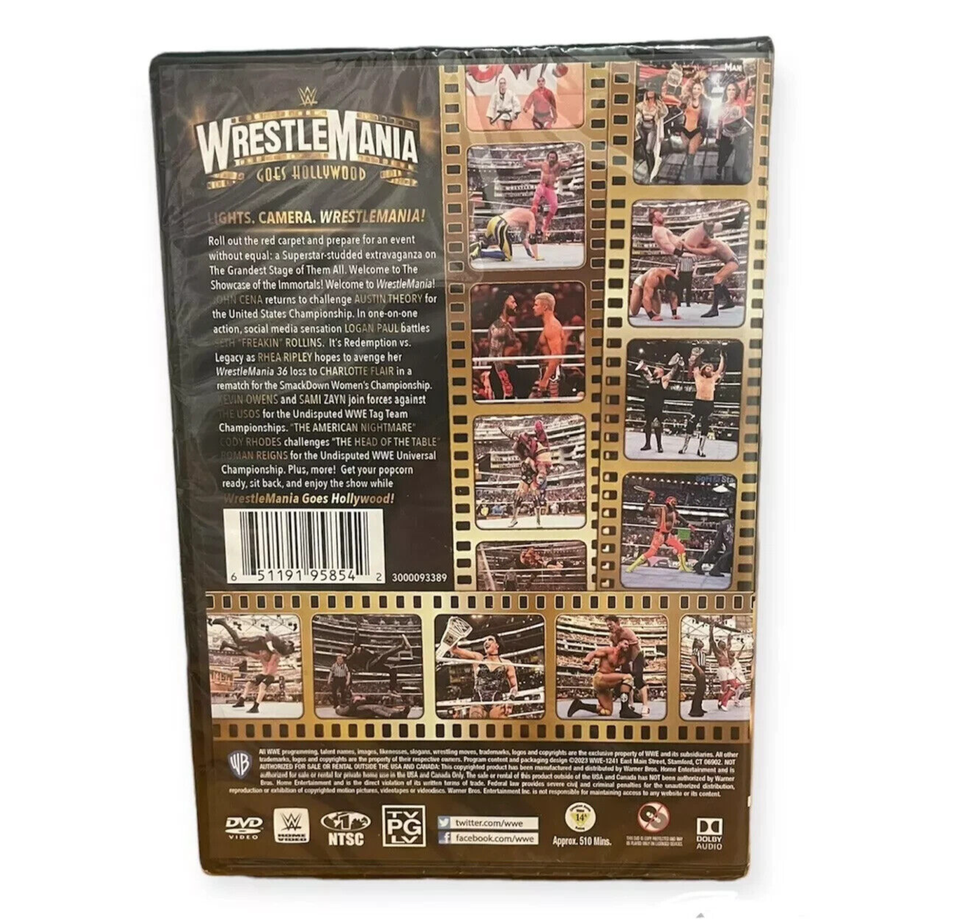 WWE: WrestleMania 39 DVD (2023) -Roman Reigns- 3 Disc Set *NEW/SEALED ...