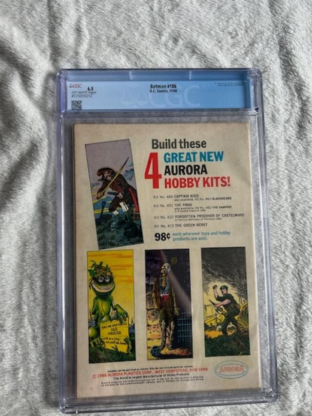 BATMAN #186 CGC 6.5 DC COMICS 1966 1ST APPEARANCE OF GAGGY THE CLOWN | eBay