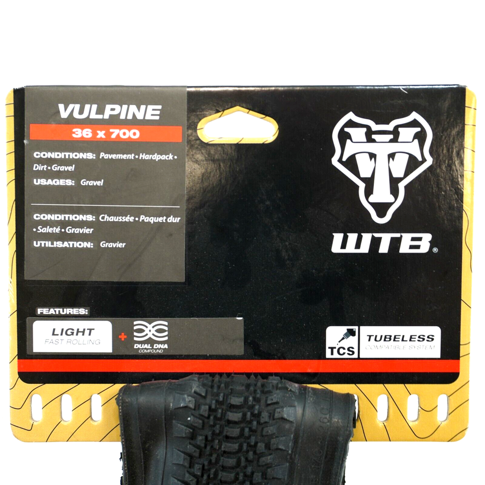 WTB Vulpine Tire - 700 x 36 TCS Tubeless Folding Light Gravel Bike Tire 714401109421| eBay