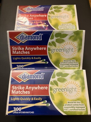 (3 boxes) (300 per box)Vintage Diamond Strike Anywhere Matches | eBay