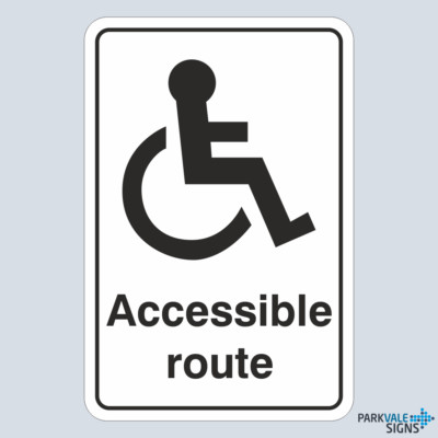 Accessible Route Sign | eBay