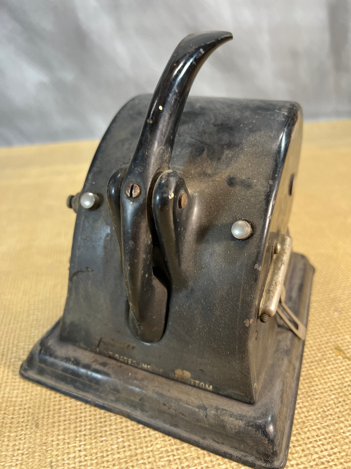 Antique GW Todd & Co Protectograph Mechanical Check Writer Model G USA ...