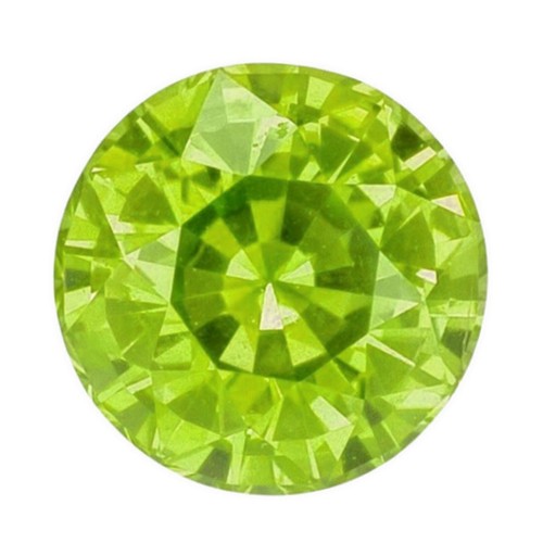 Peridot Round Cut Loose Gemstone 12mm Flawless Loose Gemstone 5.1 Cts ...