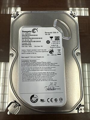Seagate Barracuda ST3160318AS 160GB SATA 7200 RPM 3.5" Hard drive | eBay