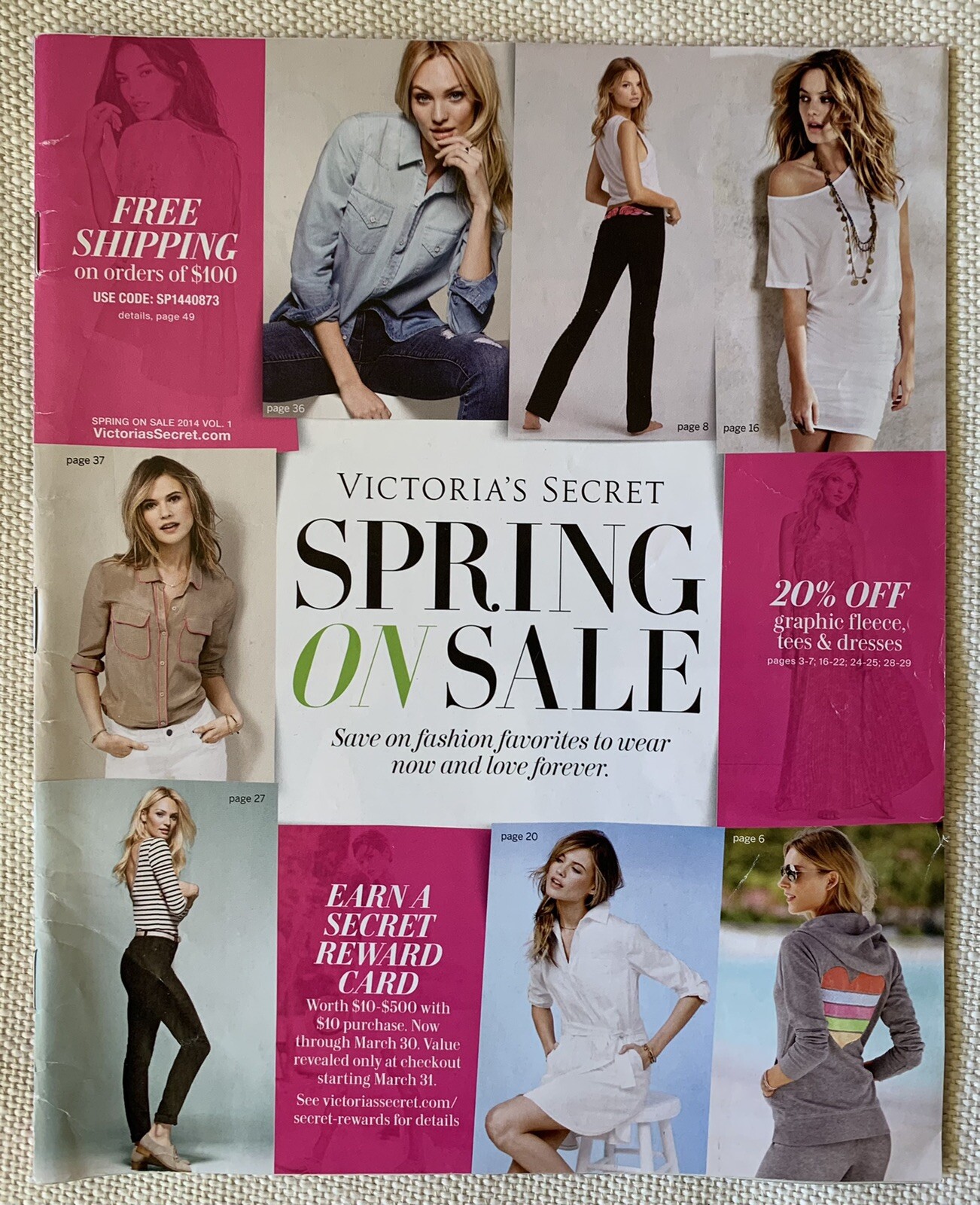 Victoria's Secret 2014 SPRING on Sale Vol.1 Catalog BLANK LABELS ...
