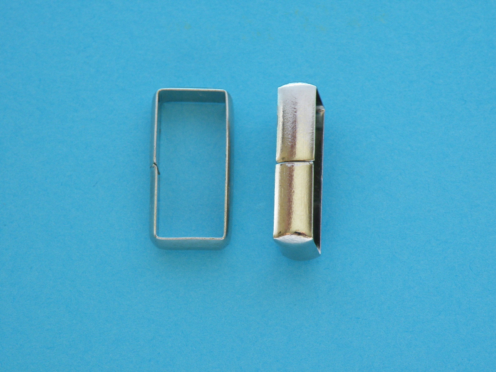 22mm 7/8" Rectangle Keeper Loop Ring Nickel Nickle Plated Belt Keepers ...